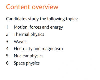 Physics Syllabus Changes (2023-2025) - theigclub